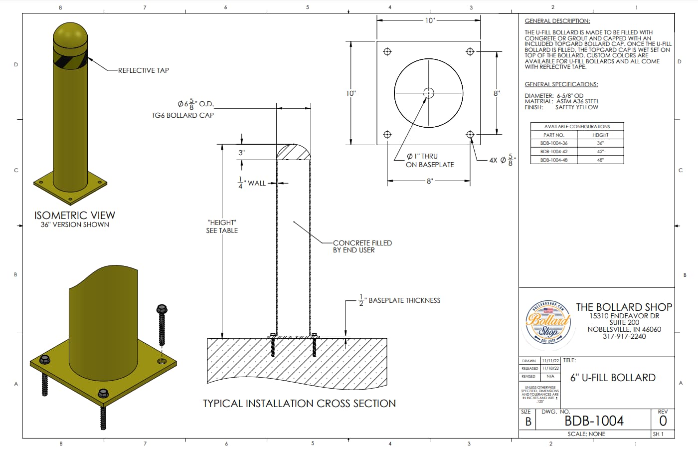 Download Architect & Engineer Specifications PDFs – The Bollard Shop